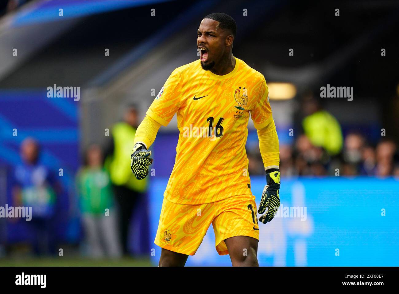 Mike Maignan of France during the UEFA Euro 2024 match between France ...