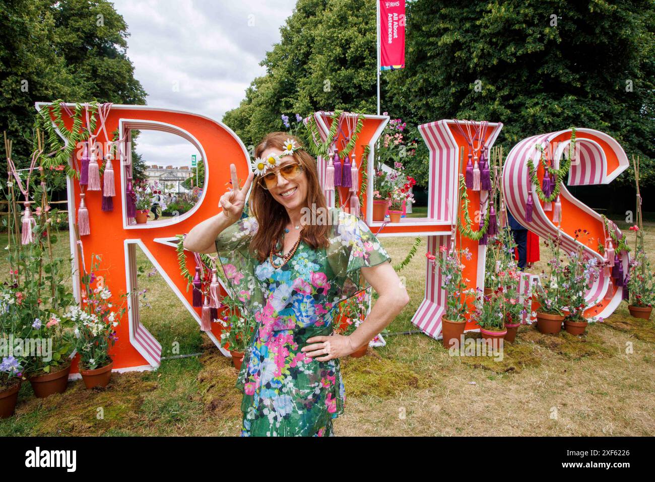 London, UK 1st July 2024 The Flower power field, Designer Kathryn Cox ...