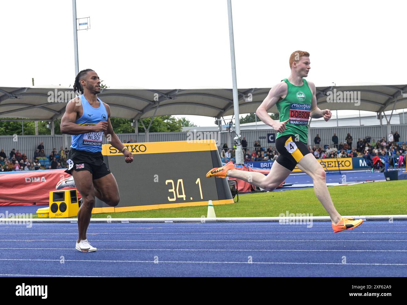 Alex Haydock-Wilson and Charlie Dobson competing in the men's 400m ...