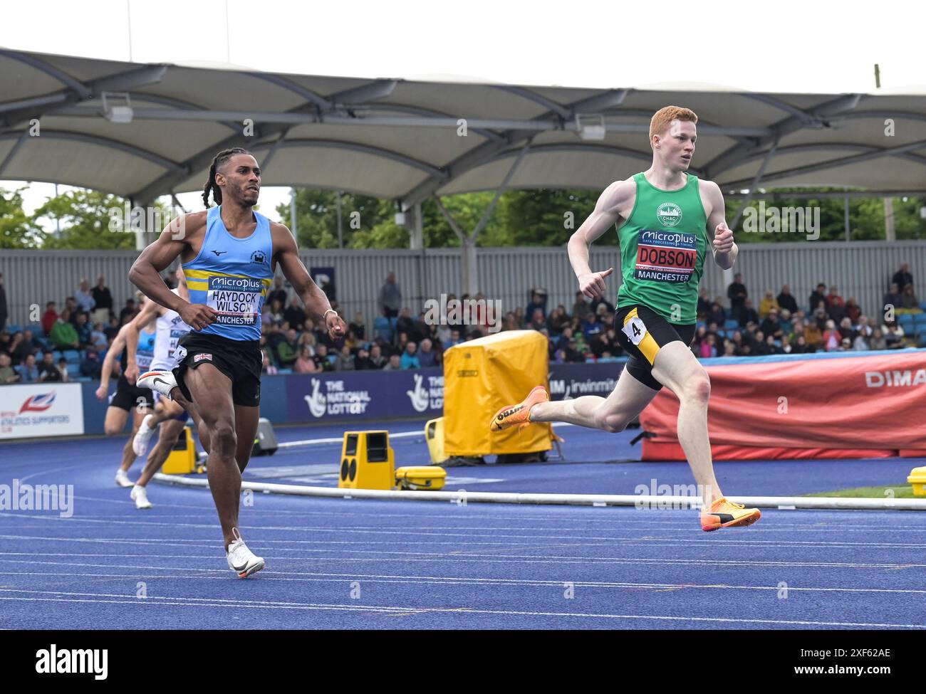 Alex Haydock-Wilson and Charlie Dobson competing in the men's 400m ...
