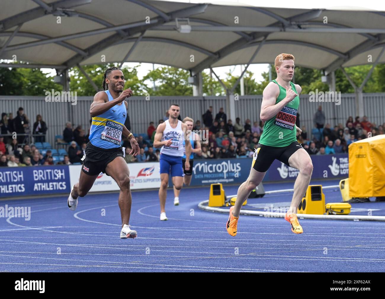 Alex Haydock-Wilson and Charlie Dobson competing in the men's 400m ...