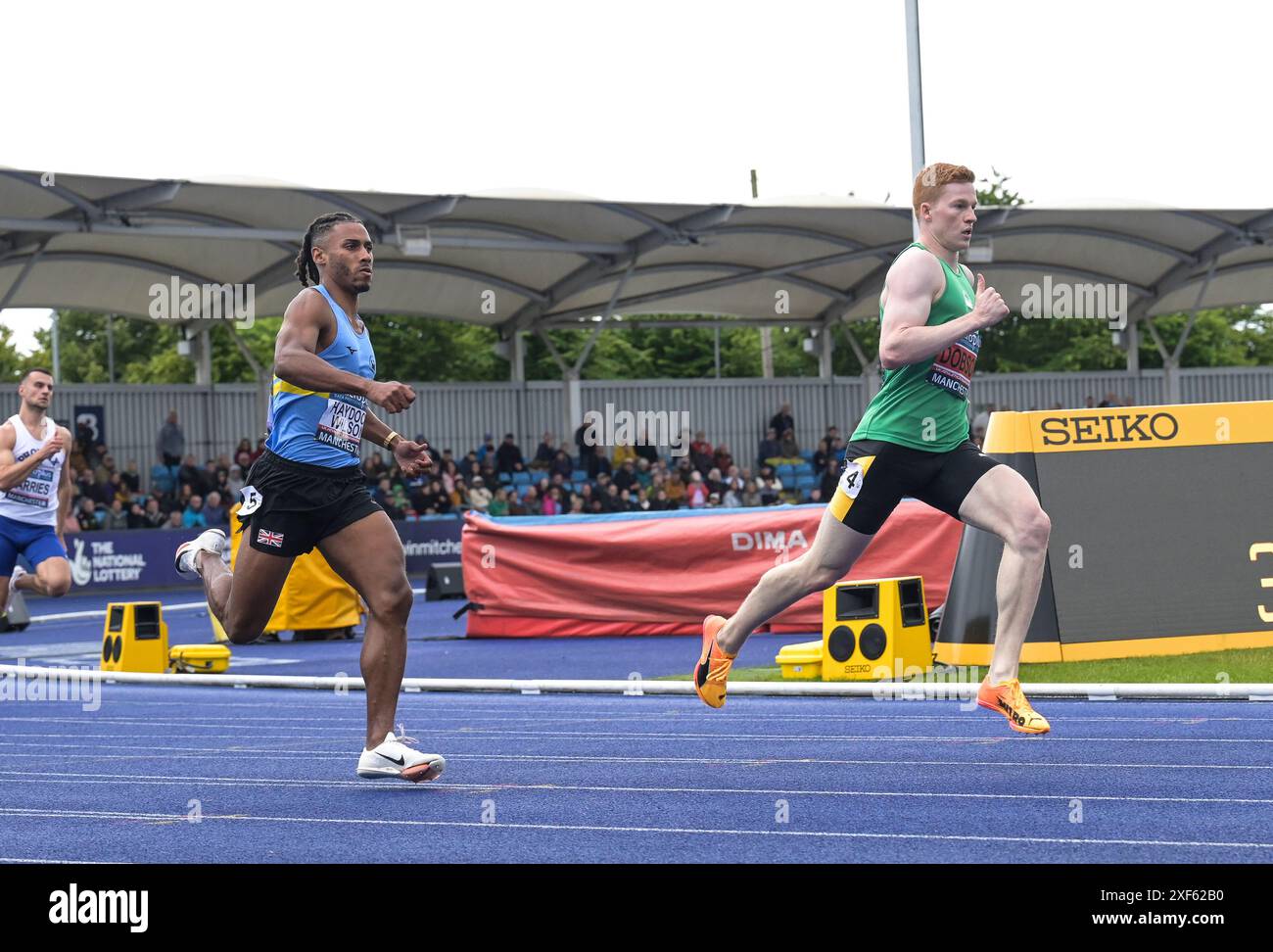 Alex Haydock-Wilson and Charlie Dobson competing in the men's 400m ...