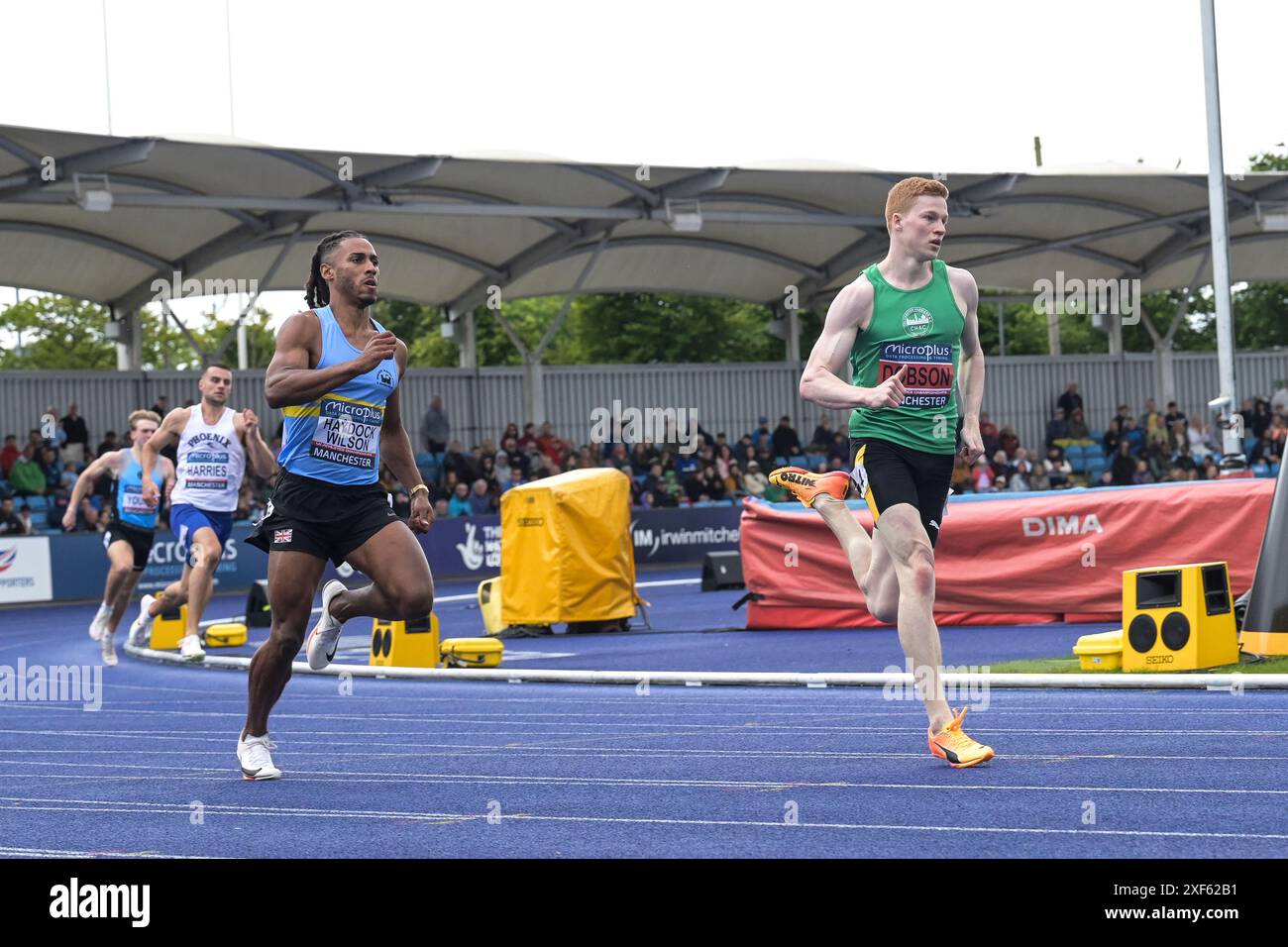 Alex Haydock-Wilson and Charlie Dobson competing in the men's 400m ...