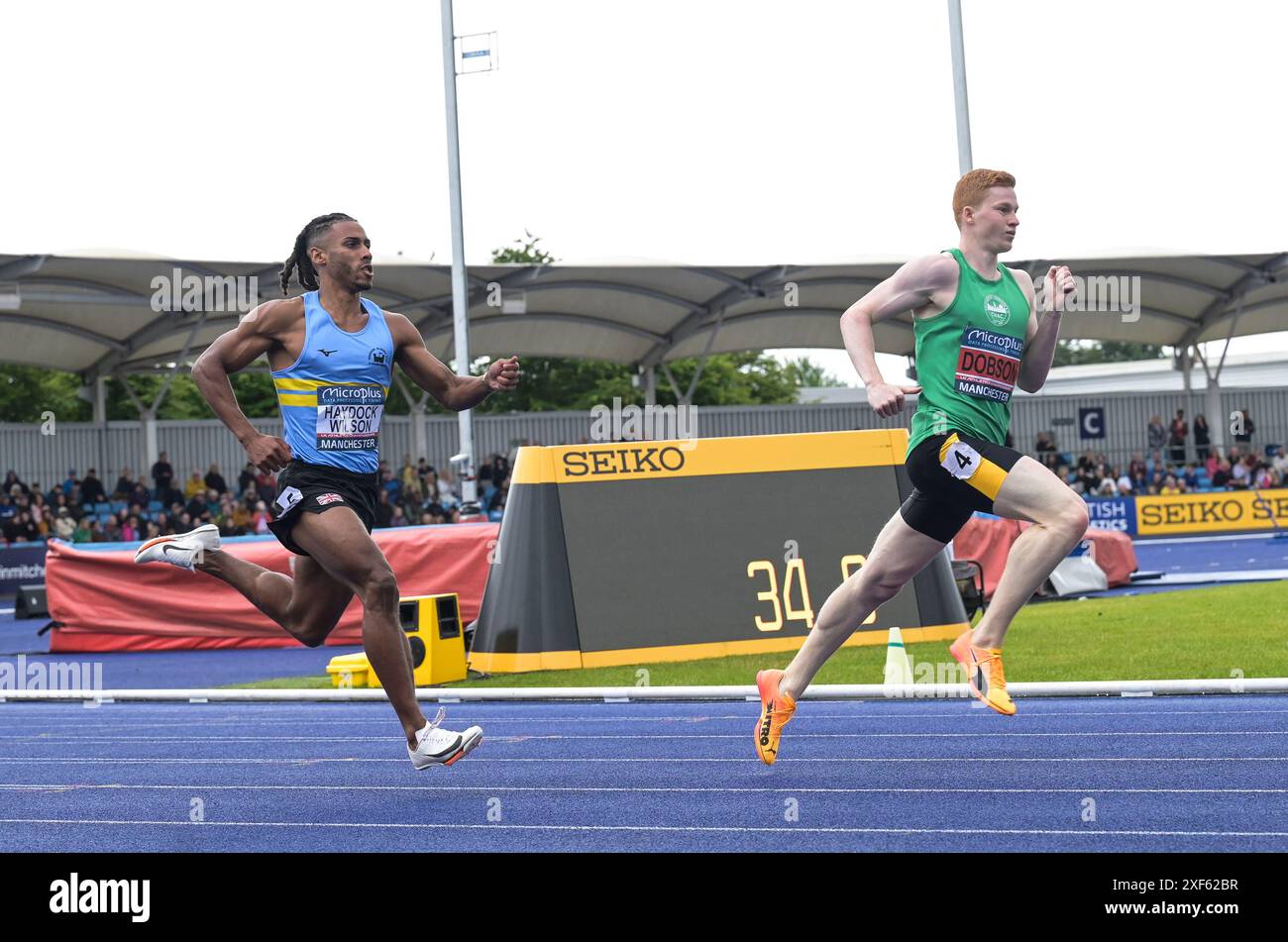 Alex Haydock-Wilson and Charlie Dobson competing in the men's 400m ...
