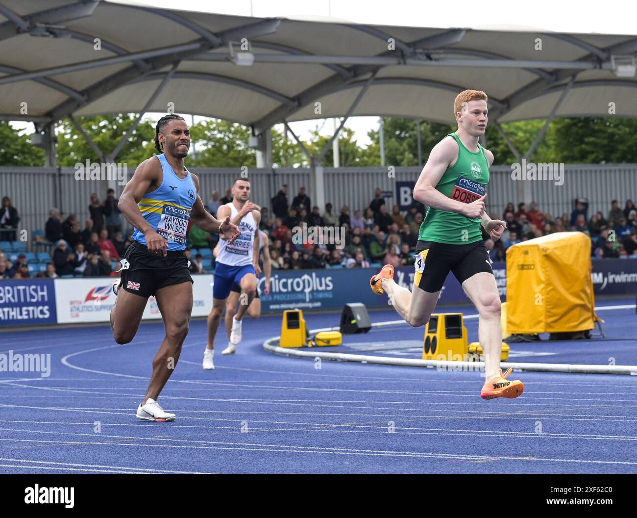 Alex Haydock-Wilson and Charlie Dobson competing in the men's 400m ...