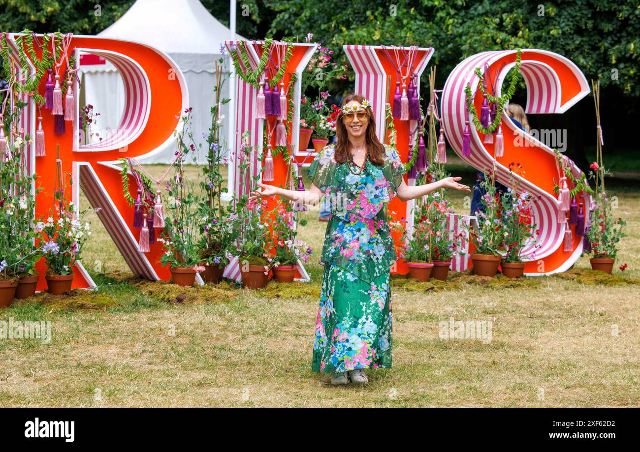 London, UK. 1st July, 2024. The Flower power field, Designer Kathryn ...