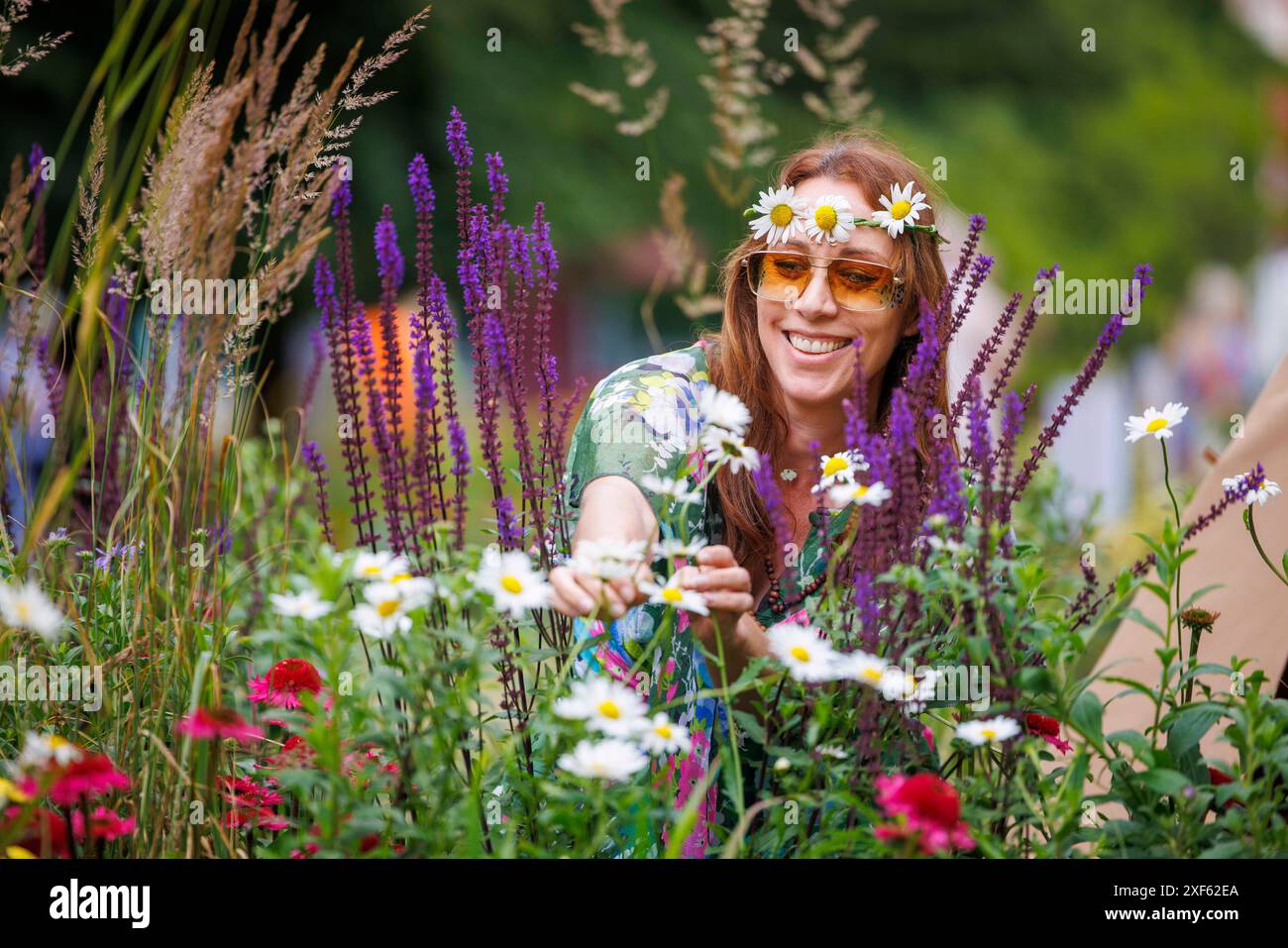 London, UK. 1st July, 2024. The Flower power field, Designer Kathryn ...
