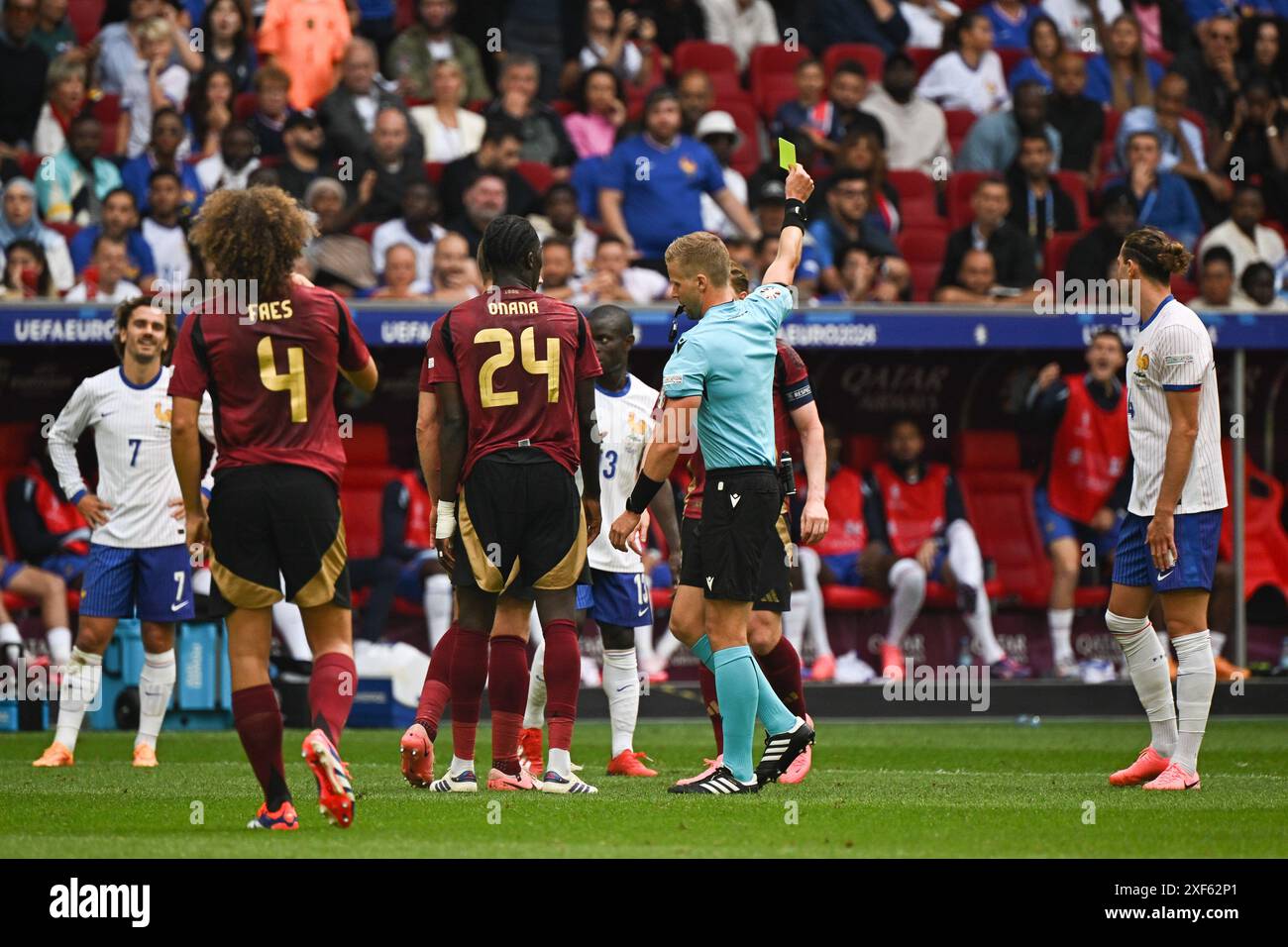 Düsseldorf, Germany. 1 July, 2024. Referee during the UEFA EURO 2024 ...