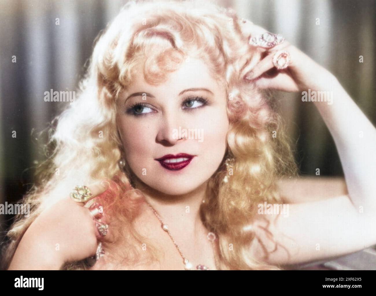 MAE WEST (1893-1980) American film actress, singer and screenwriter ...