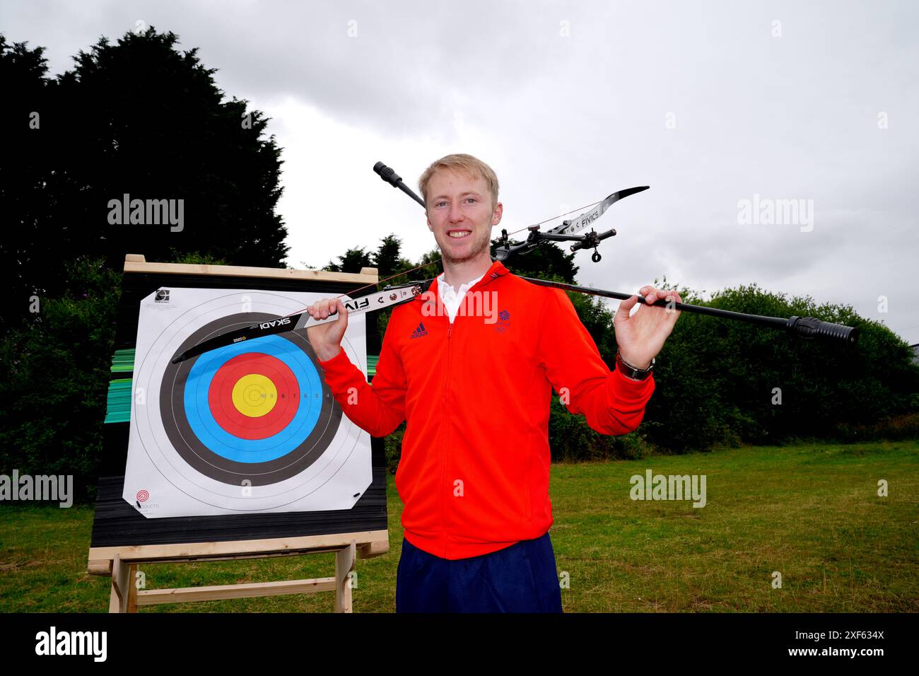 Conor Hall during the Team GB Paris 2024 Archery team announcement at ...
