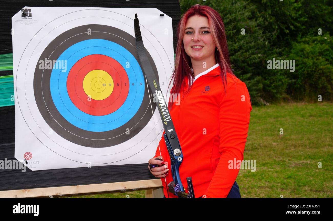 Bryony Pitman during the Team GB Paris 2024 Archery team announcement ...