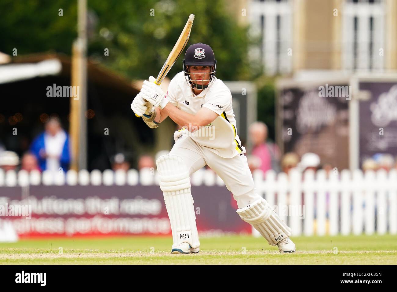 Cheltenham, UK, 1 July 2024. Gloucestershire's James Bracey batting ...