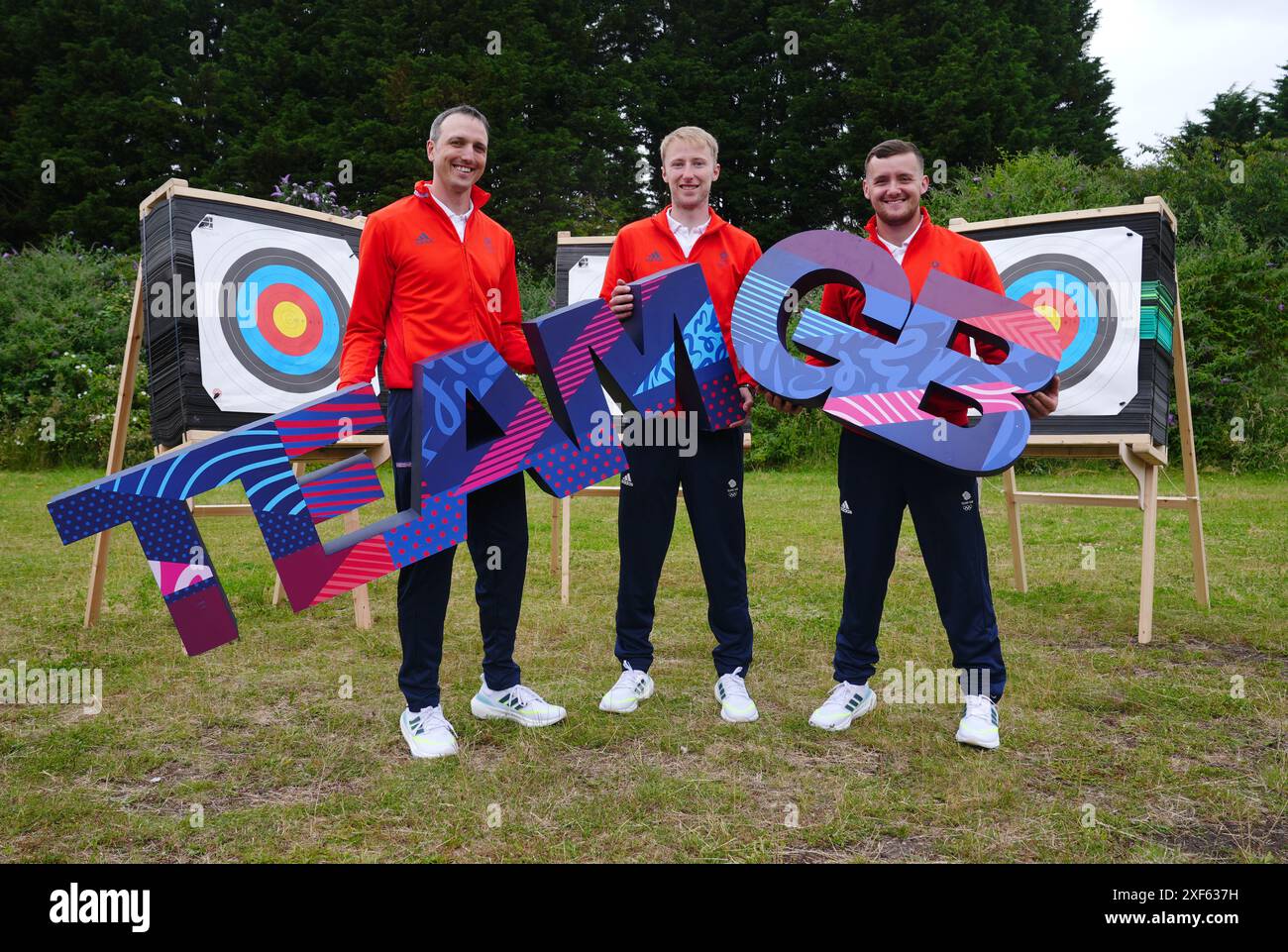 Tom Hall, Conor Hall, and Alex Wise during the Team GB Paris 2024 ...