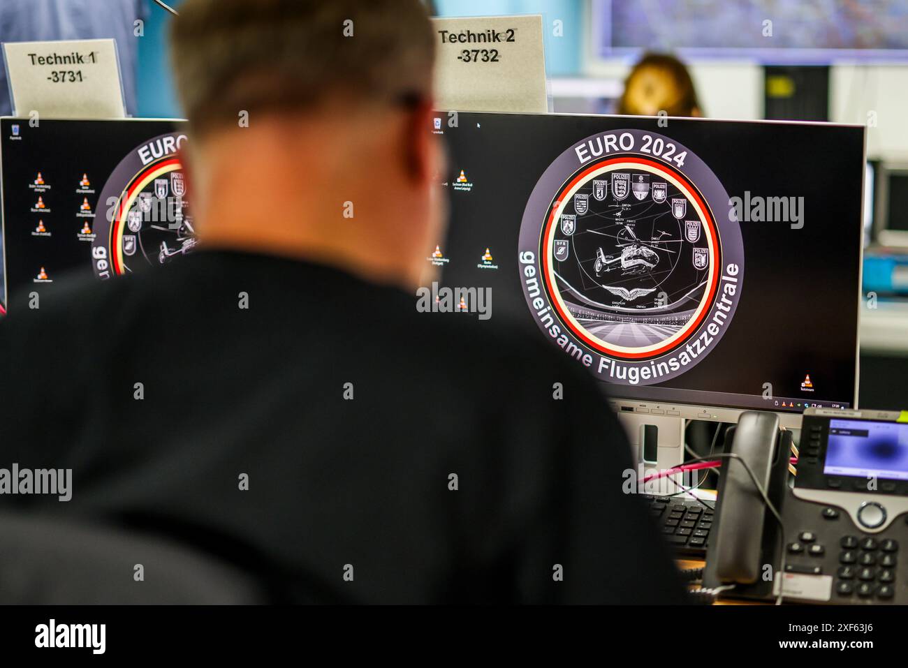 Uedem, Germany. 01st July, 2024. A Bundeswehr soldier sits in front of ...