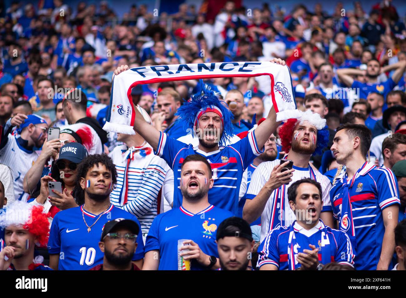 Fans von Frankreich, GER, France (FRA) vs Belgium (BEL), Fussball ...
