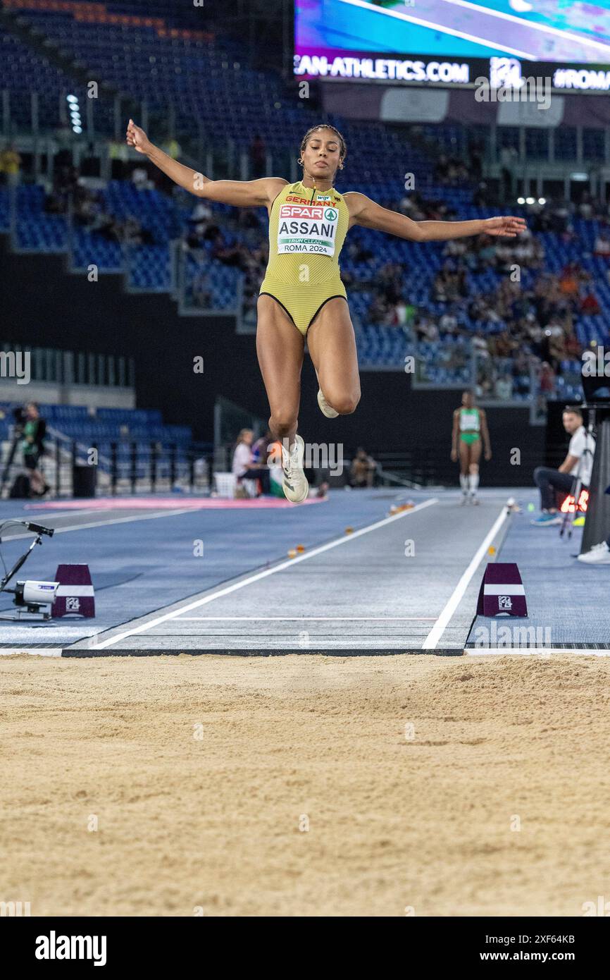 Mikaelle Assani (Germany) during the long jump women final at European ...