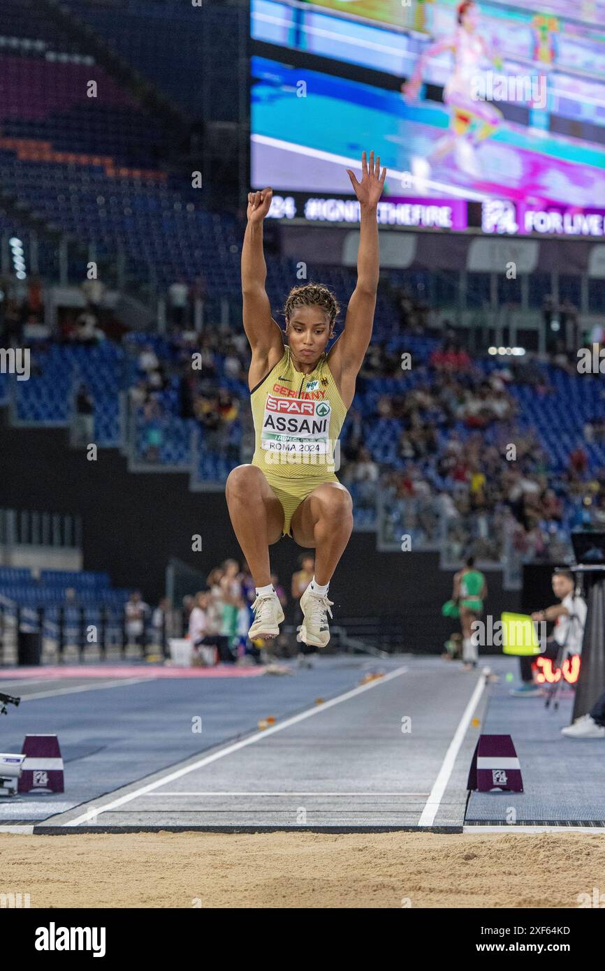 Mikaelle Assani (Germany) during the long jump women final at European ...