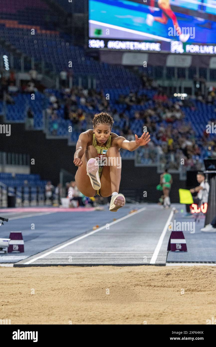 Mikaelle Assani (Germany) during the long jump women final at European ...