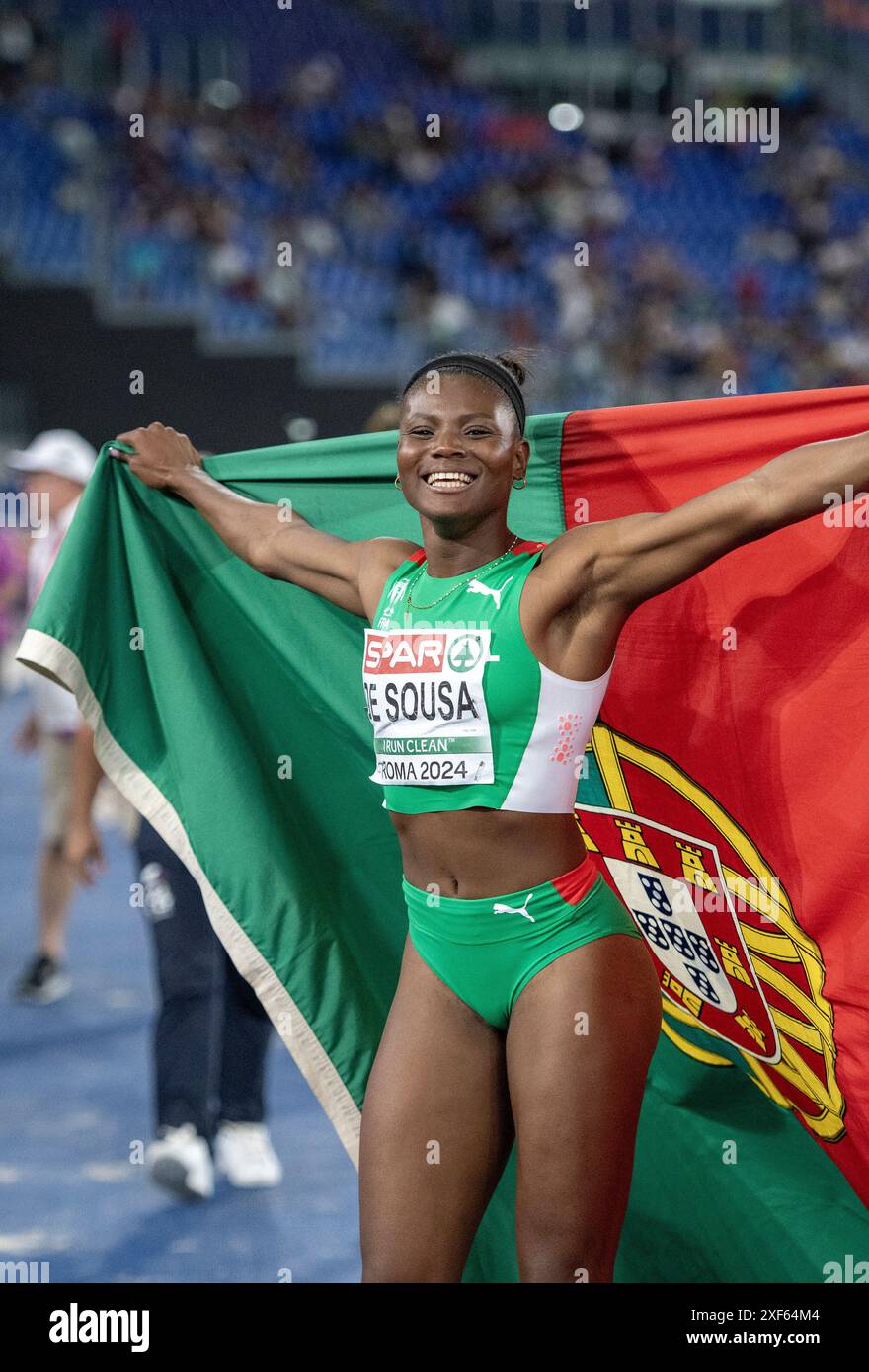 Agate De Sousa (Portugal), women's long jump bronze medal at European ...