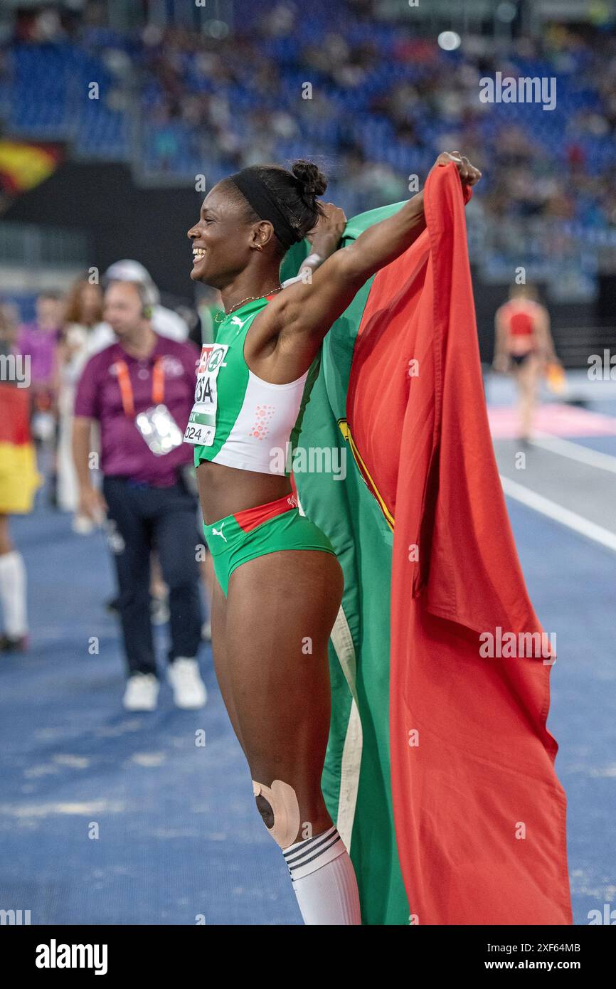 Agate De Sousa (Portugal), women's long jump bronze medal at European ...