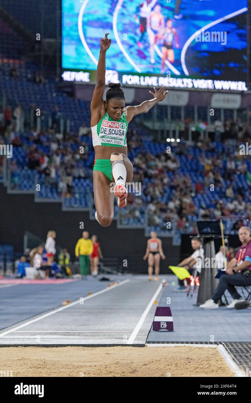 Agate De Sousa (Portugal), bronze medal in the long jump women at ...