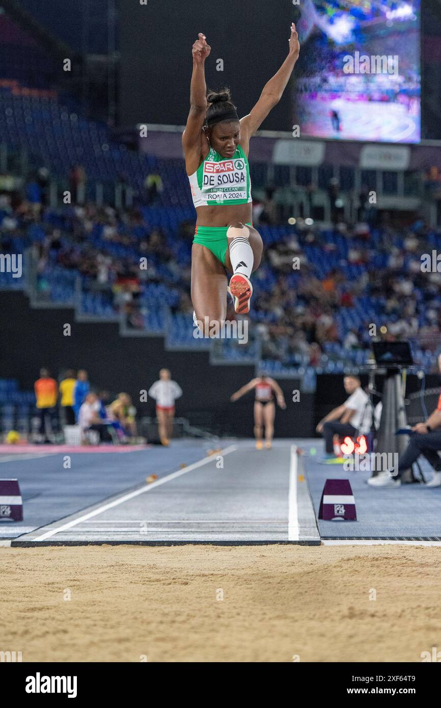 Agate De Sousa (Portugal), women's long jump bronze medal at European ...