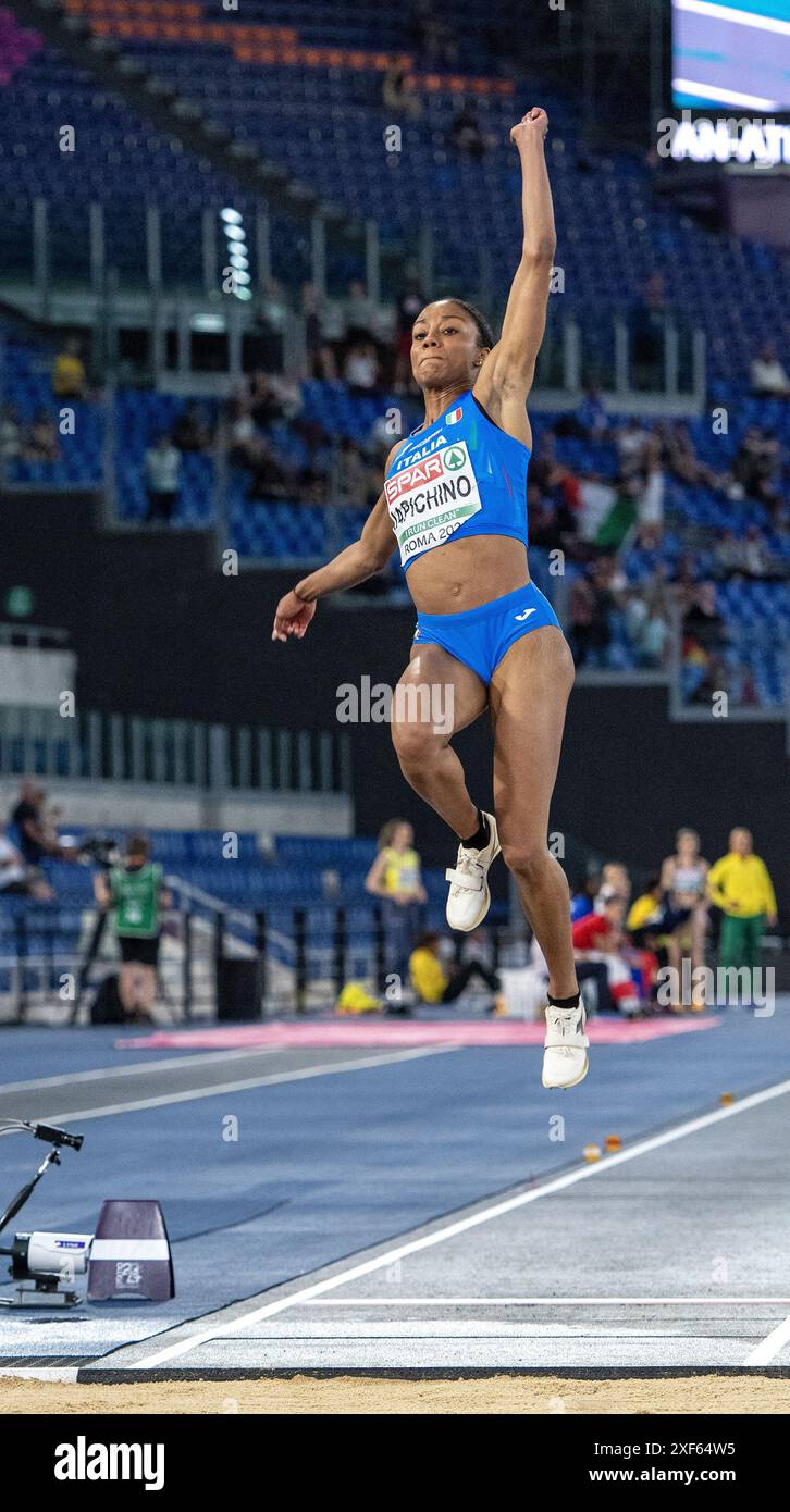 Larissa Iapichino (Italy), women's long jump silver medal at European ...