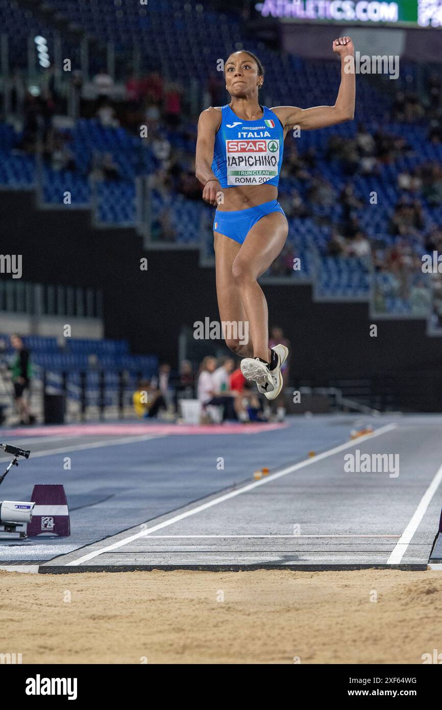 Larissa Iapichino (Italy), women's long jump silver medal at European ...