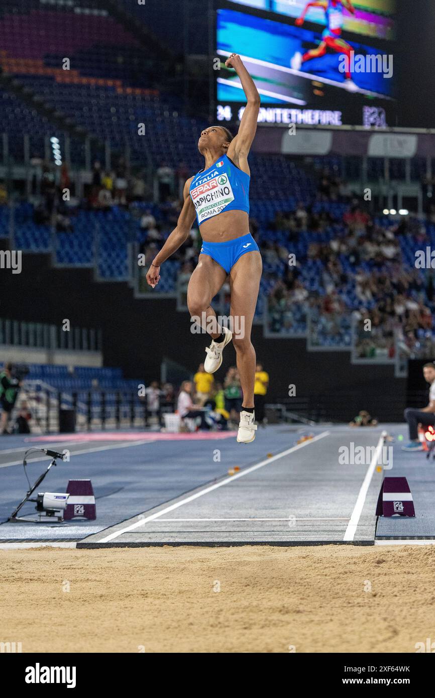 Larissa Iapichino (Italy), women's long jump silver medal at European ...