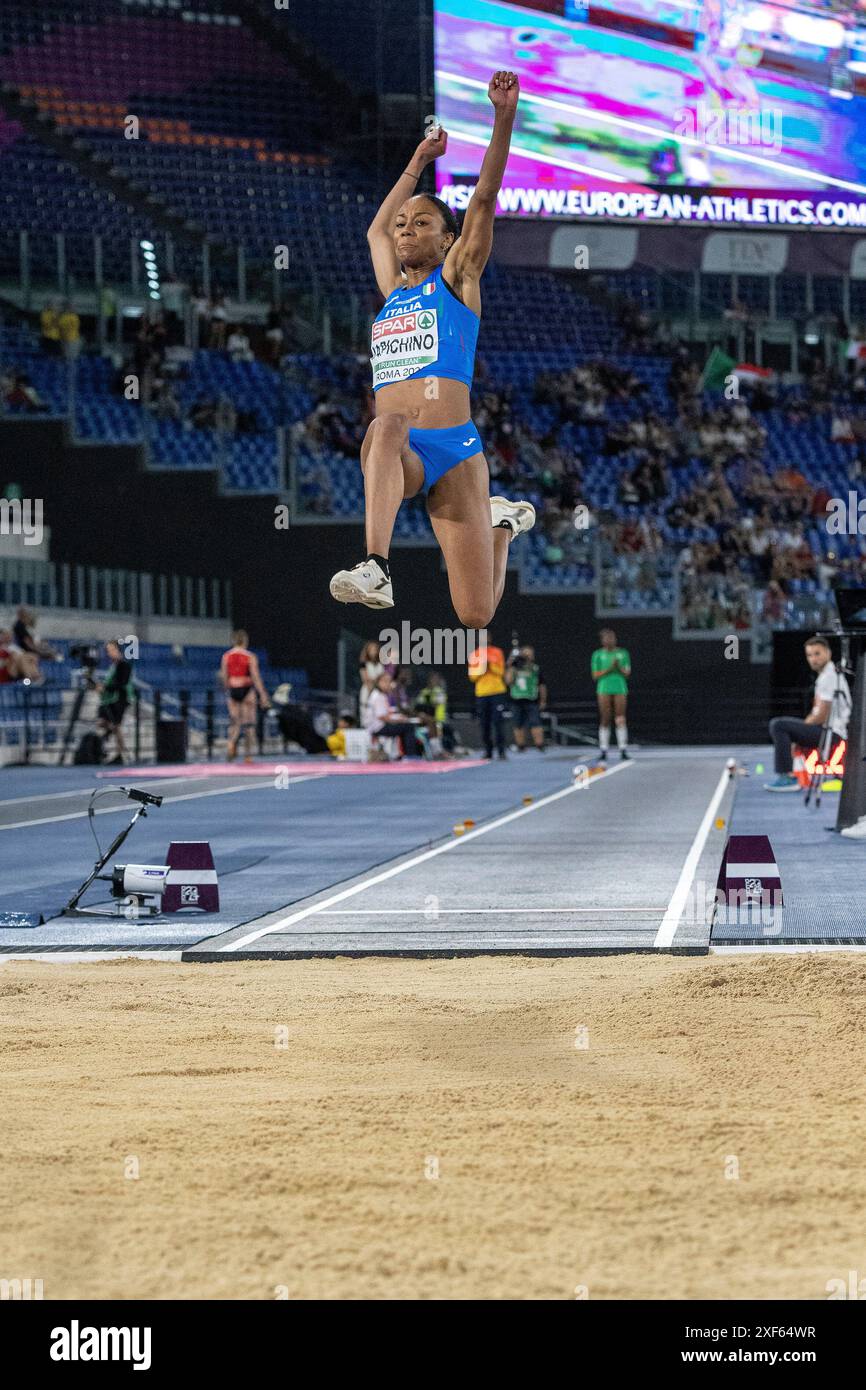 Larissa Iapichino (Italy), women's long jump silver medal at European ...