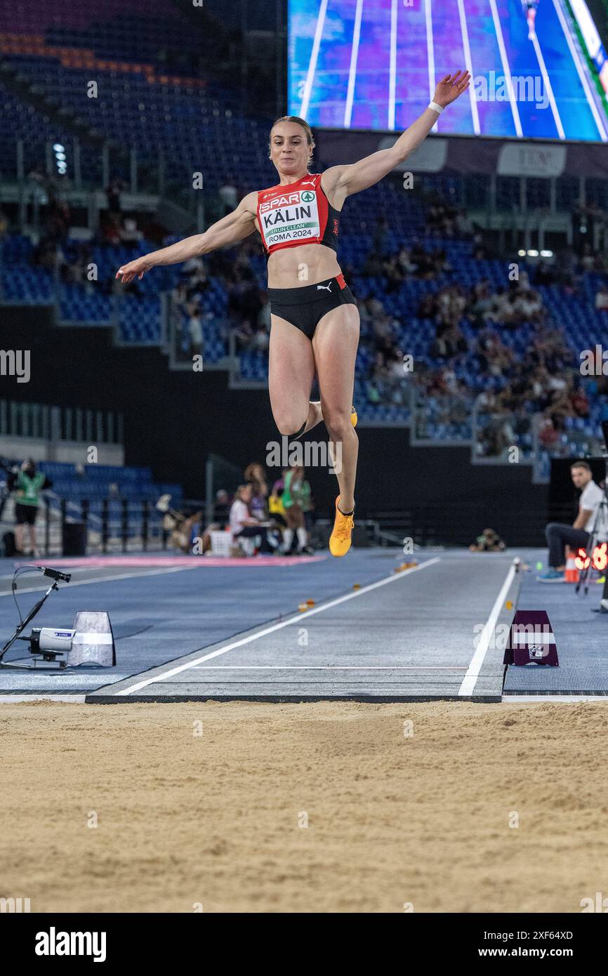 Annik kalin (Switzerland) during the long jump women final at European ...