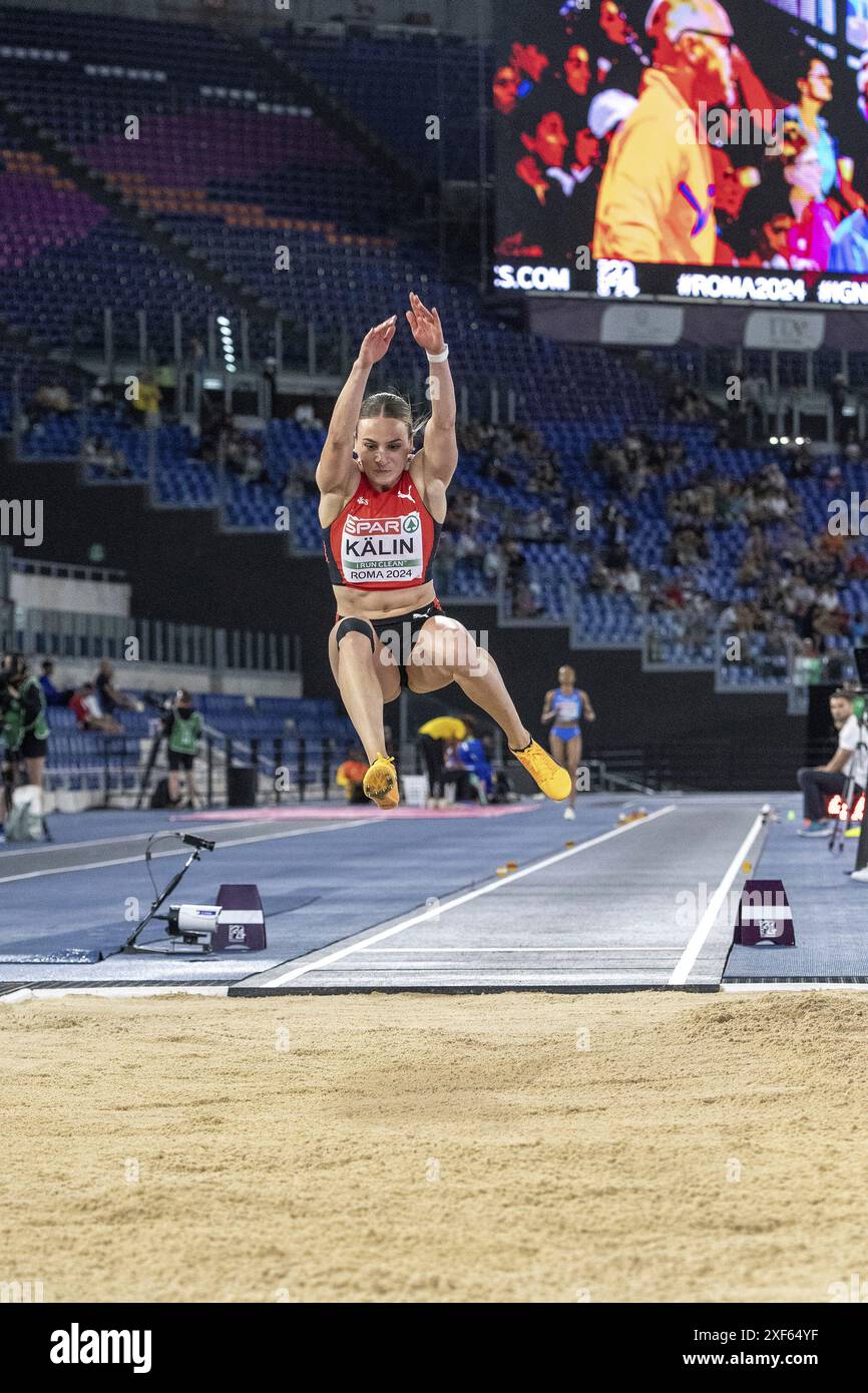 Annik kalin (Switzerland) during the long jump women final at European ...