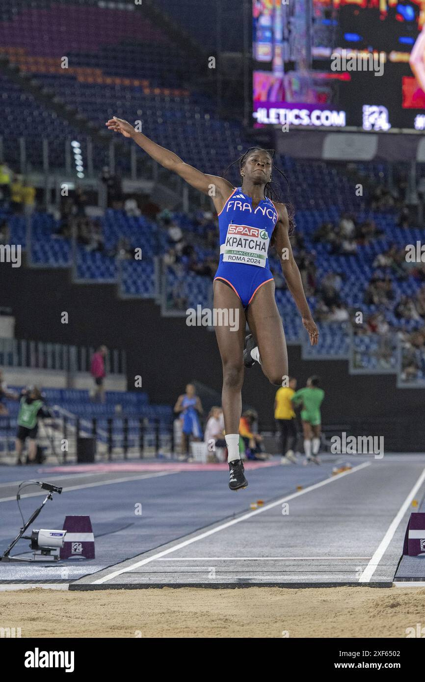 Hilary Kpatcha (France) during the long jump women final at European ...