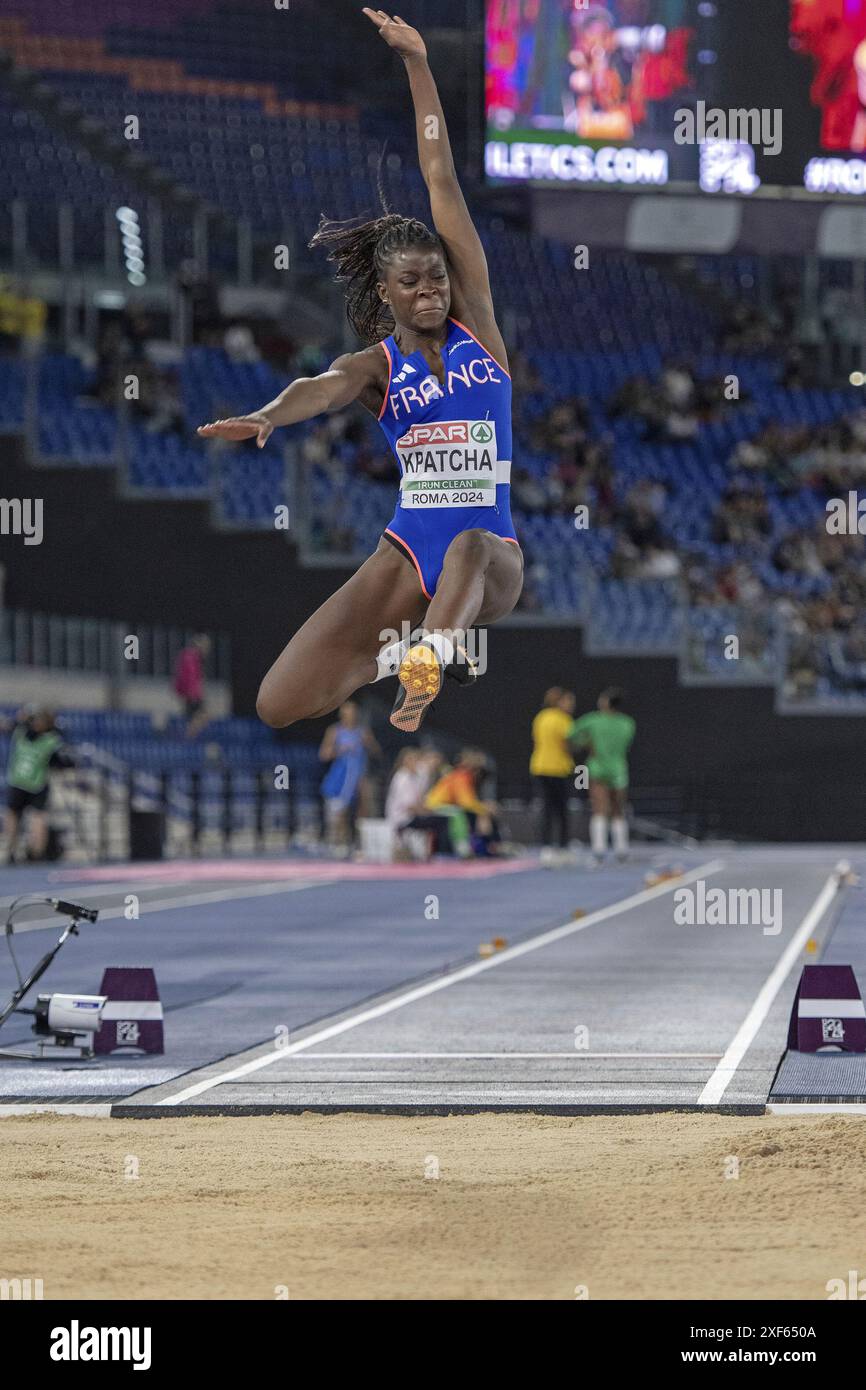 Hilary Kpatcha (France) during the long jump women final at European ...