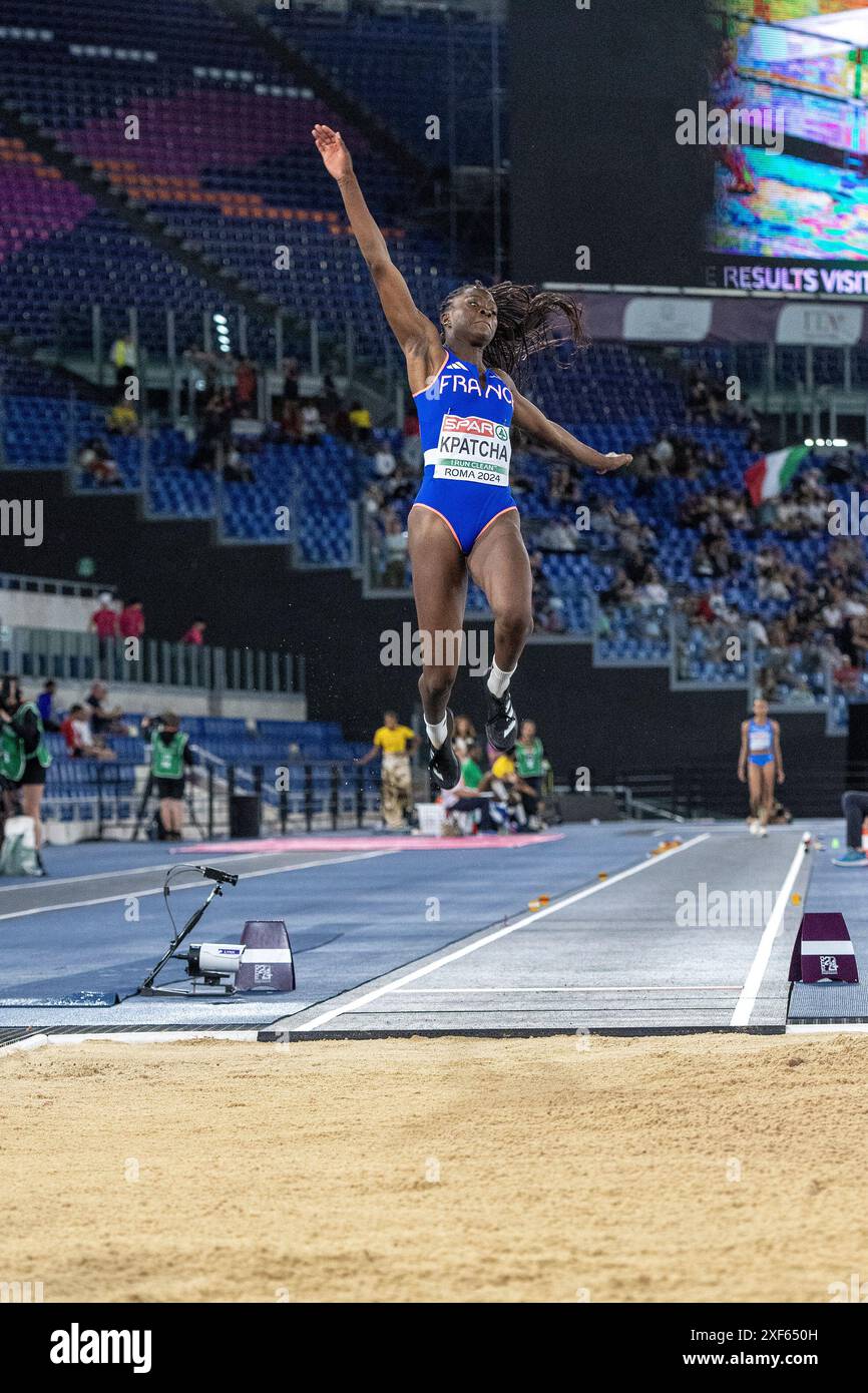 Hilary Kpatcha (France) during the long jump women final at European ...