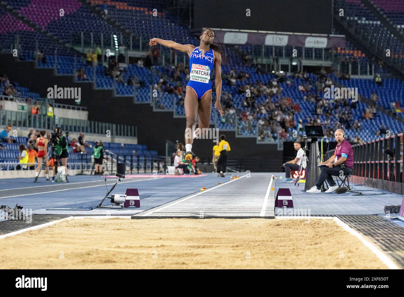 Hilary Kpatcha (France) during the long jump women final at European ...