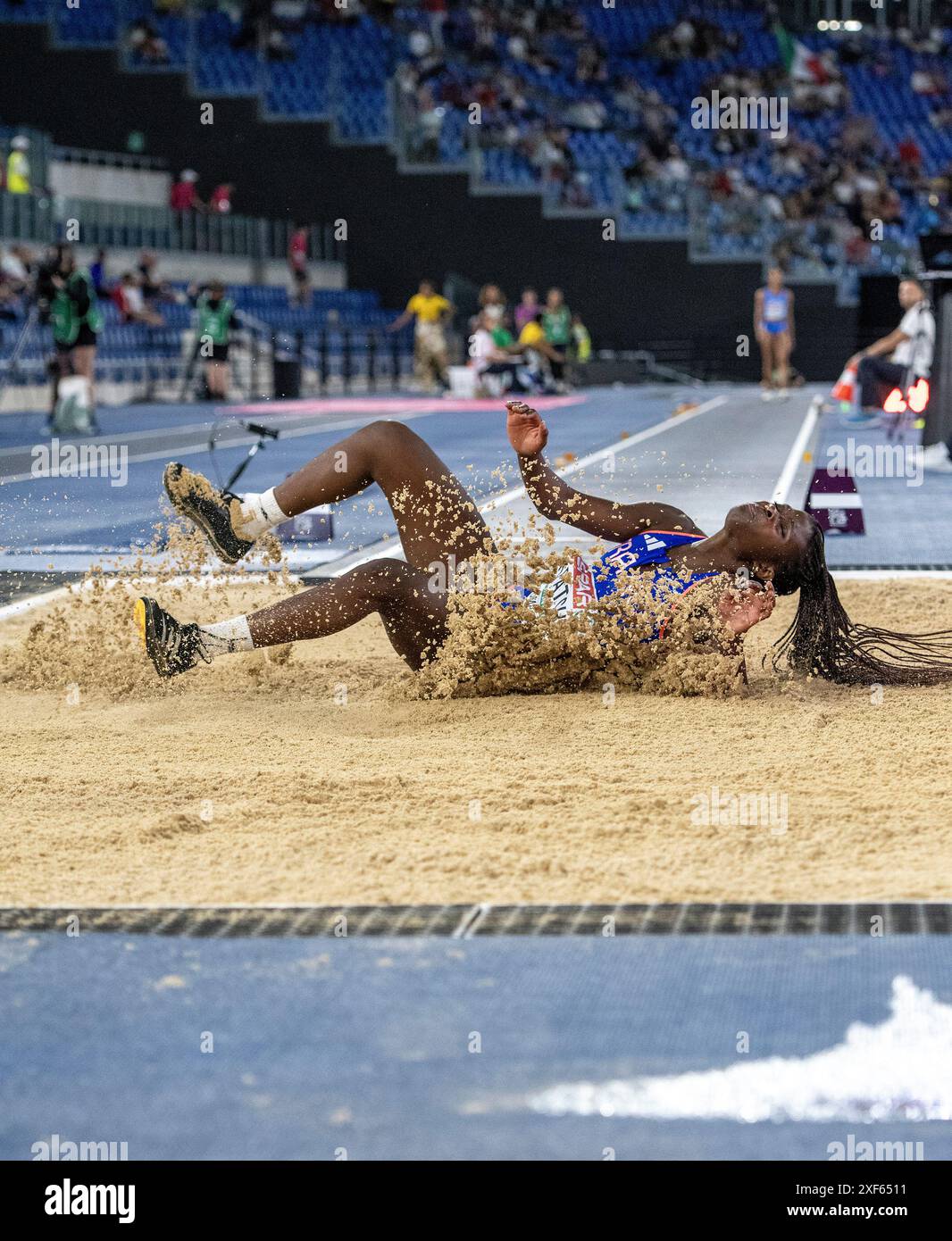 Hilary Kpatcha (France) during the long jump women final at European ...