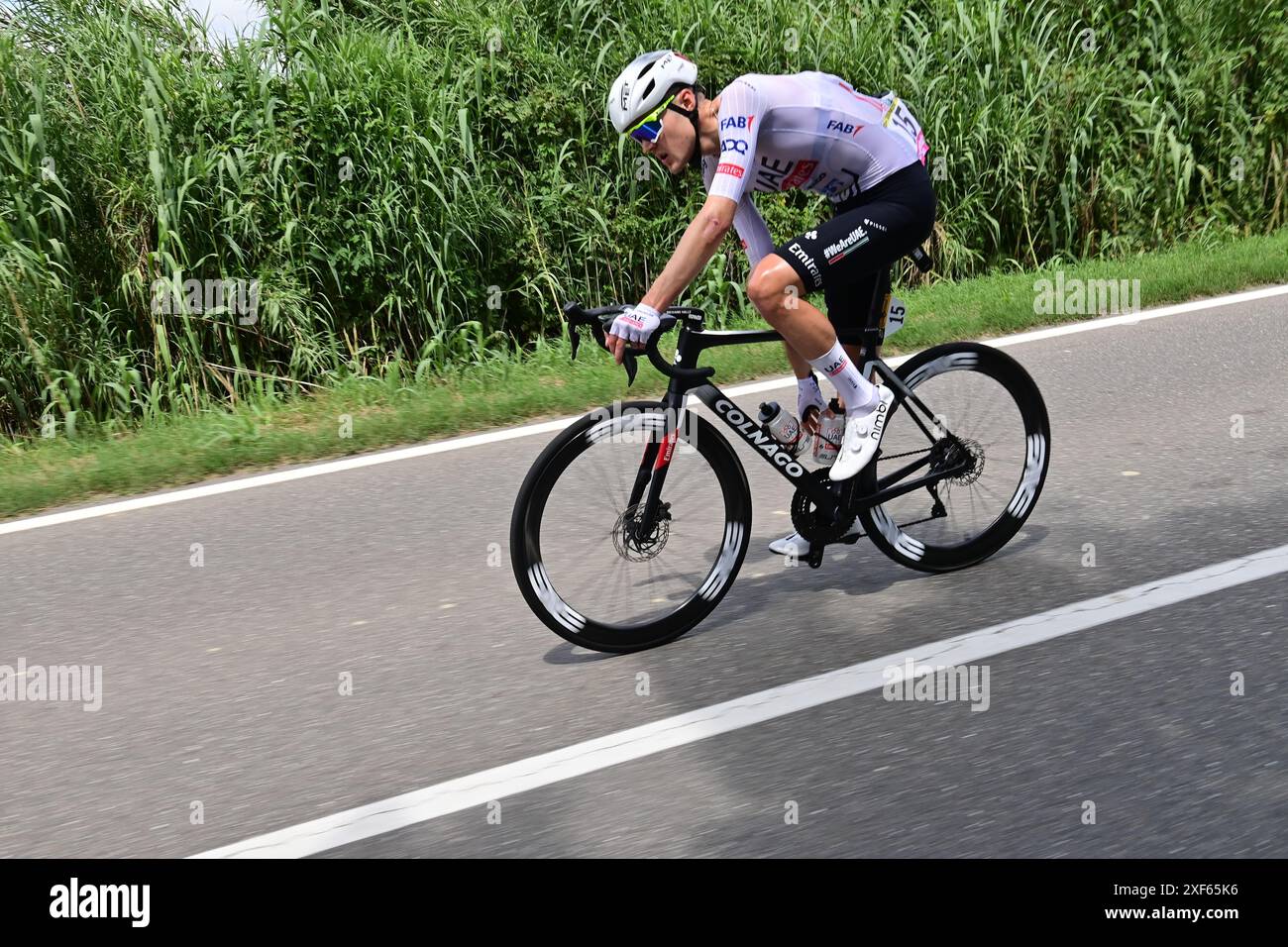 Tour de France 2024 Stage 3 Piacenza to Turin. Pavel Sivakov for team ...
