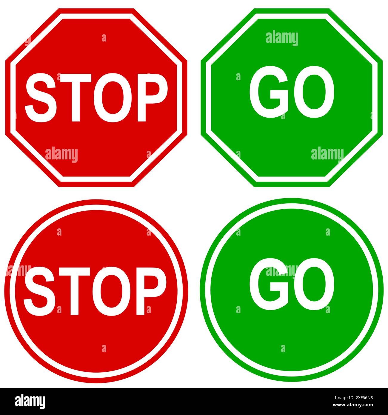 Go sign red Cut Out Stock Images & Pictures - Alamy
