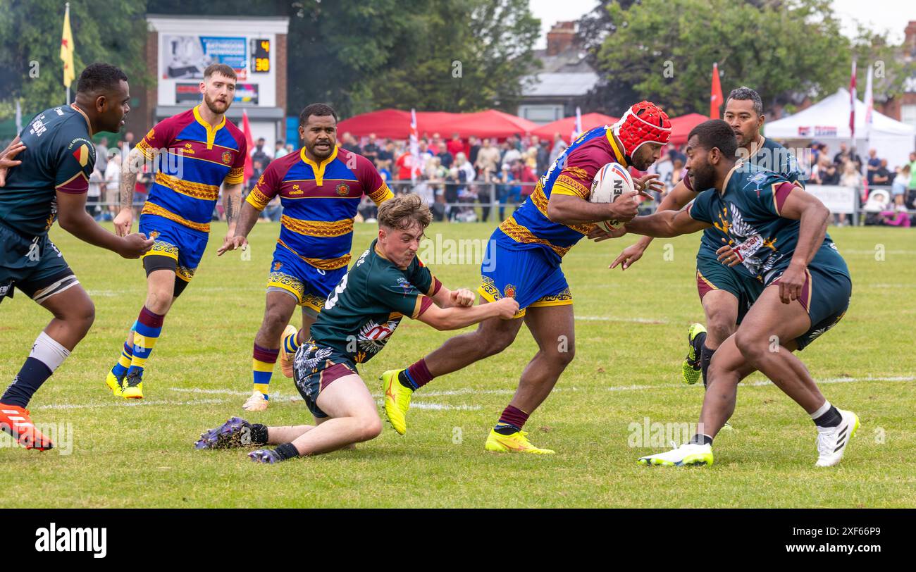 Three games of Rugby League played on Armed Forces Day in Warrington for the Tom Sephton Trophy ...