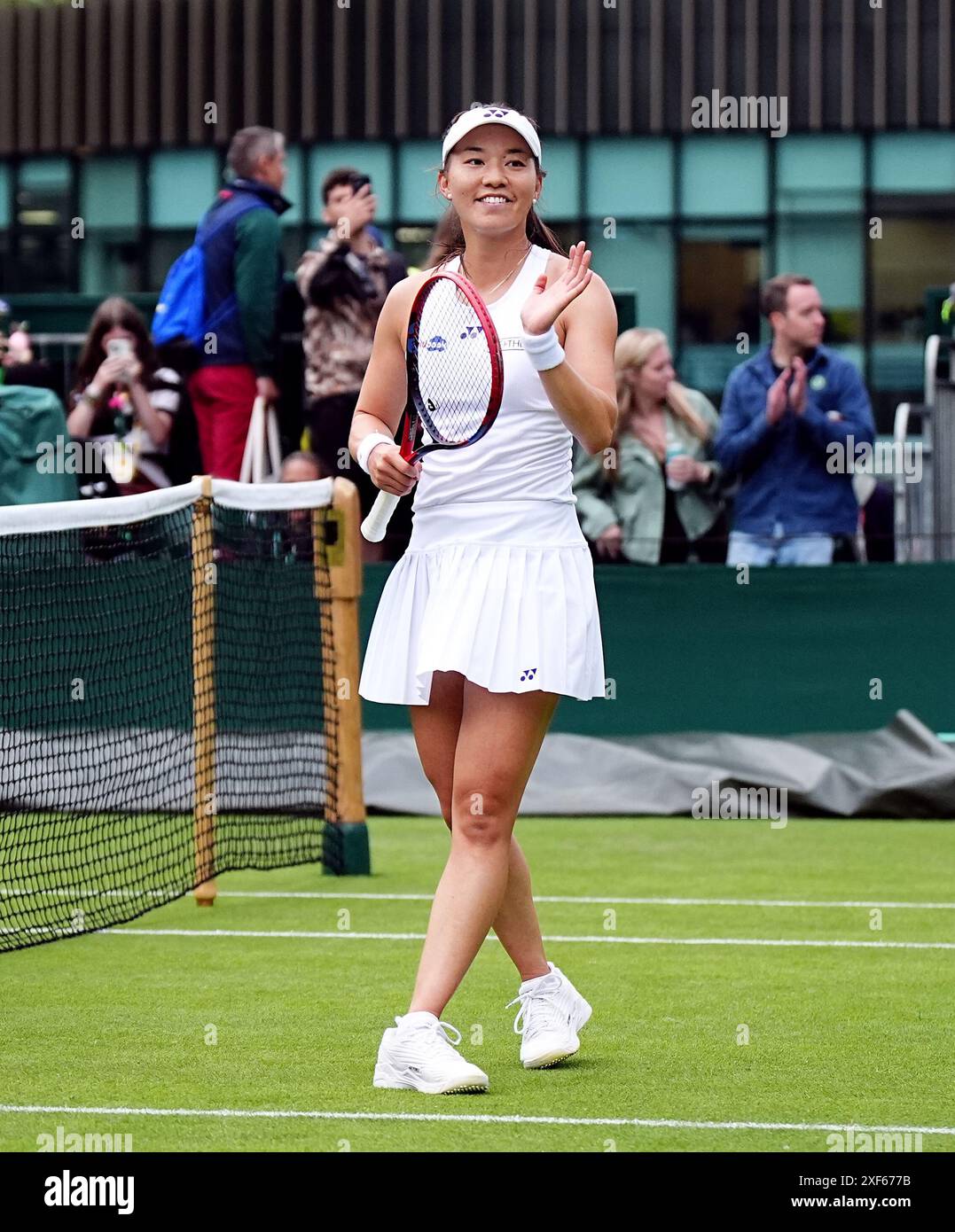 Yuriko Lily Miyazaki celebrates beating Tamara Korpatsch (not pictured ...