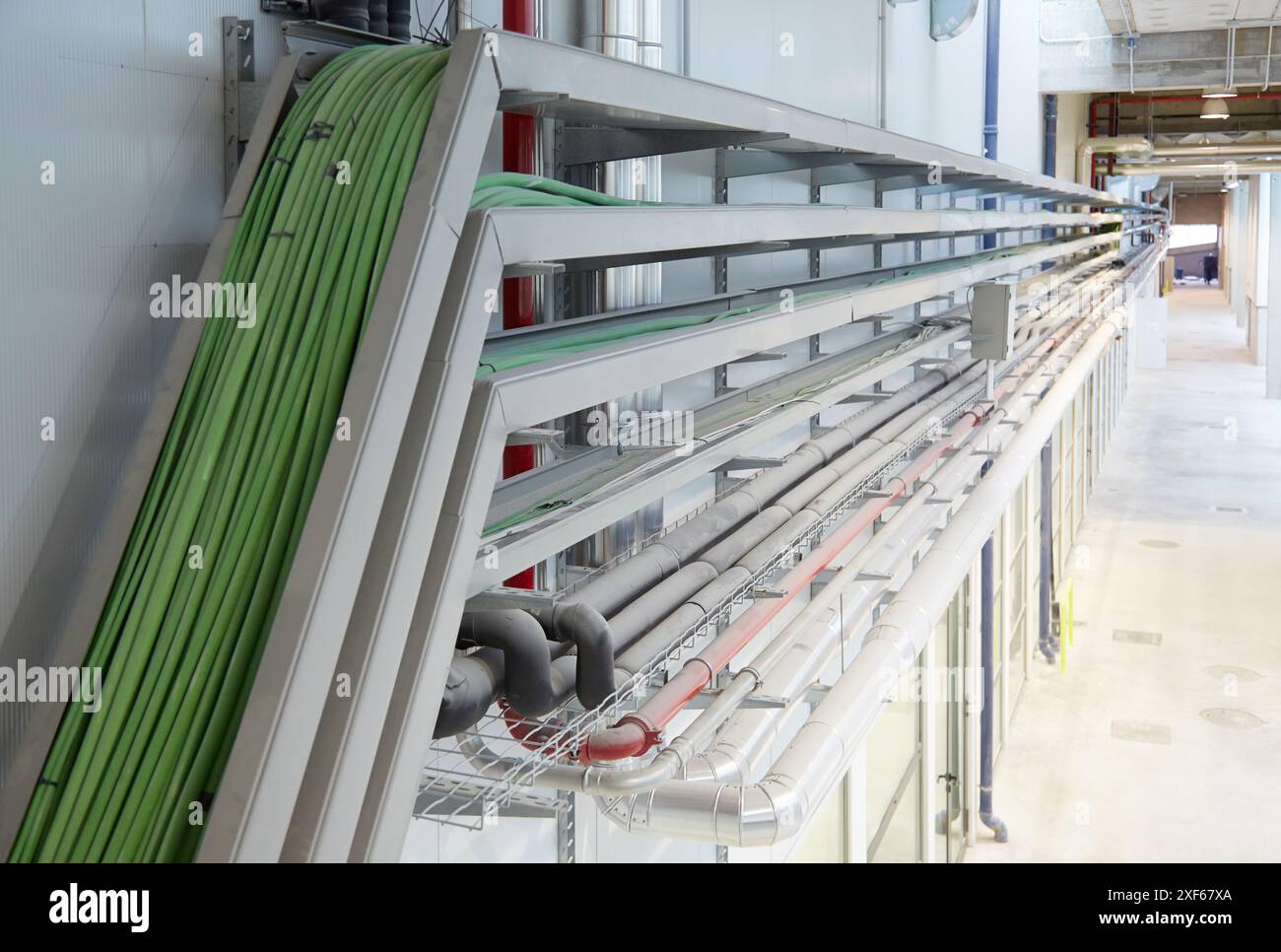 Electrical cable management and network Stock Photo - Alamy
