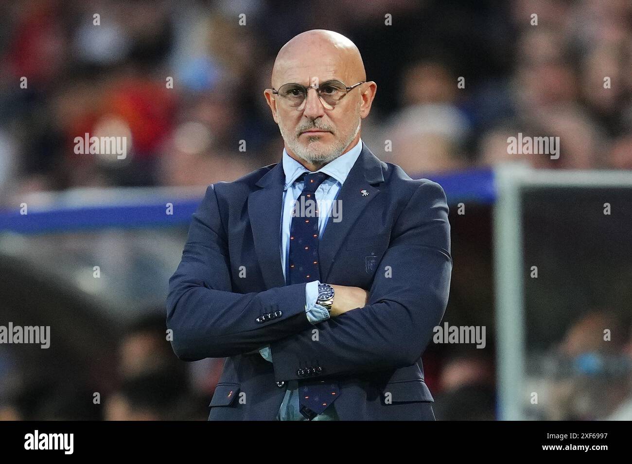 Spain head coach Luis de La Fuente during the UEFA Euro 2024 match ...