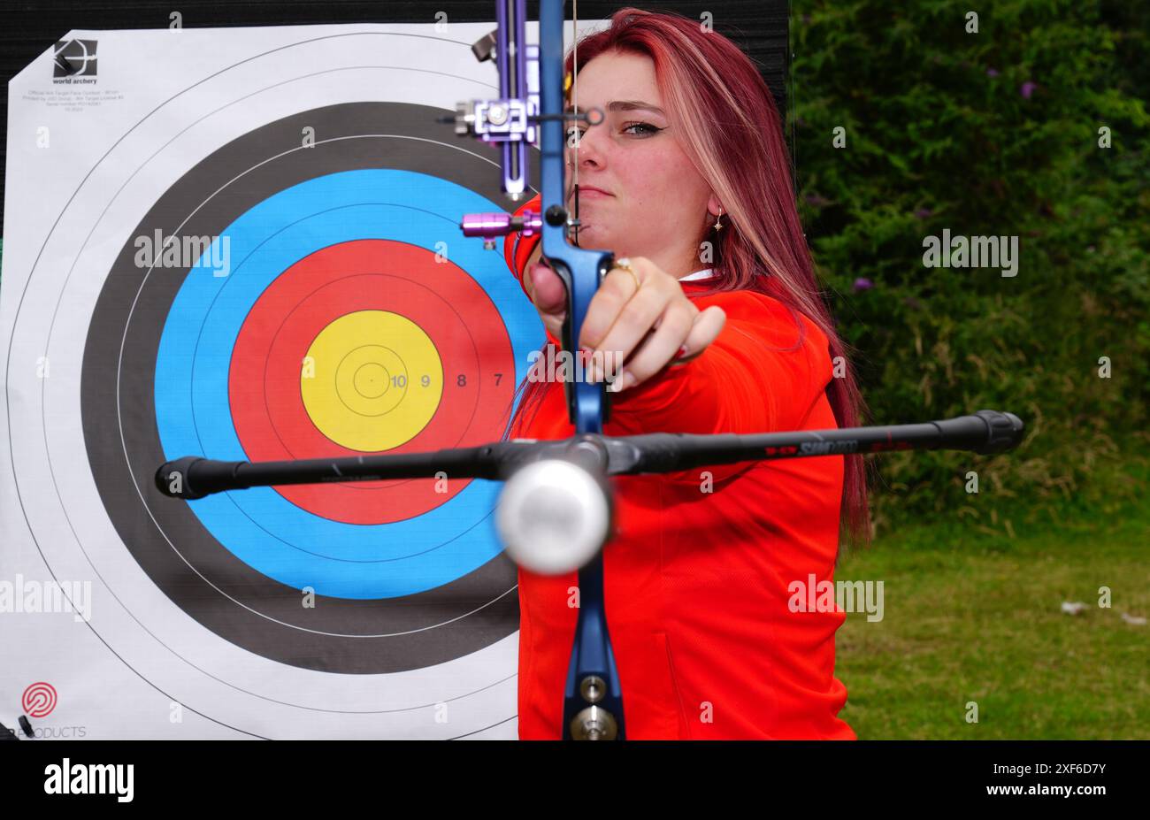 Penny Healey during the Team GB Paris 2024 Archery and Skateboarding ...