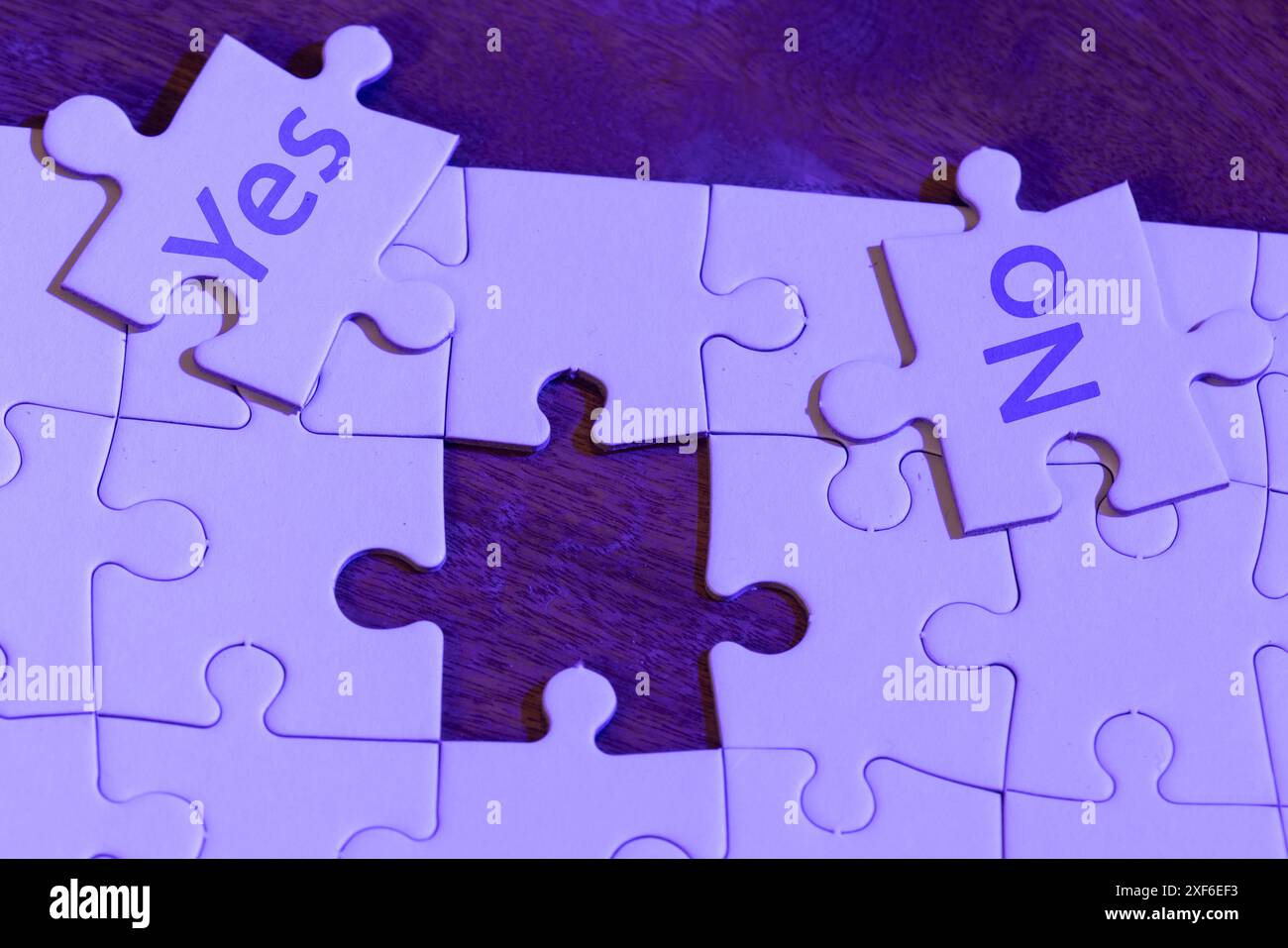Missing jigsaw puzzle piece word hi-res stock photography and images ...