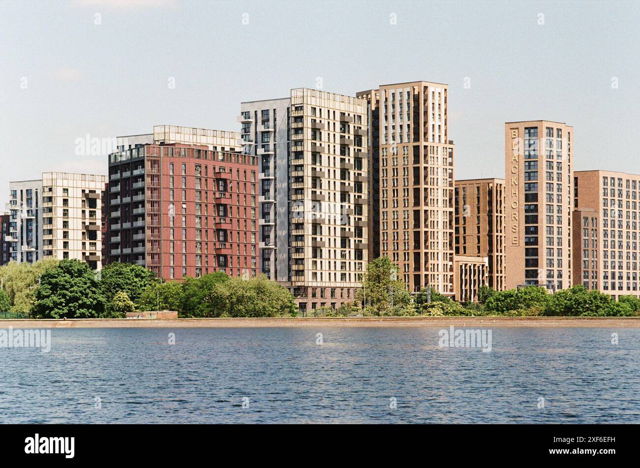 The new Blackhorse Mills apartment complex viewed from Walthamstow ...