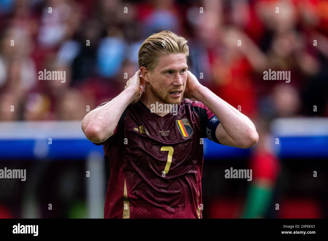 Kevin de Bruyne (Belgien, #07) aergert sich ueber eine vergebene ...