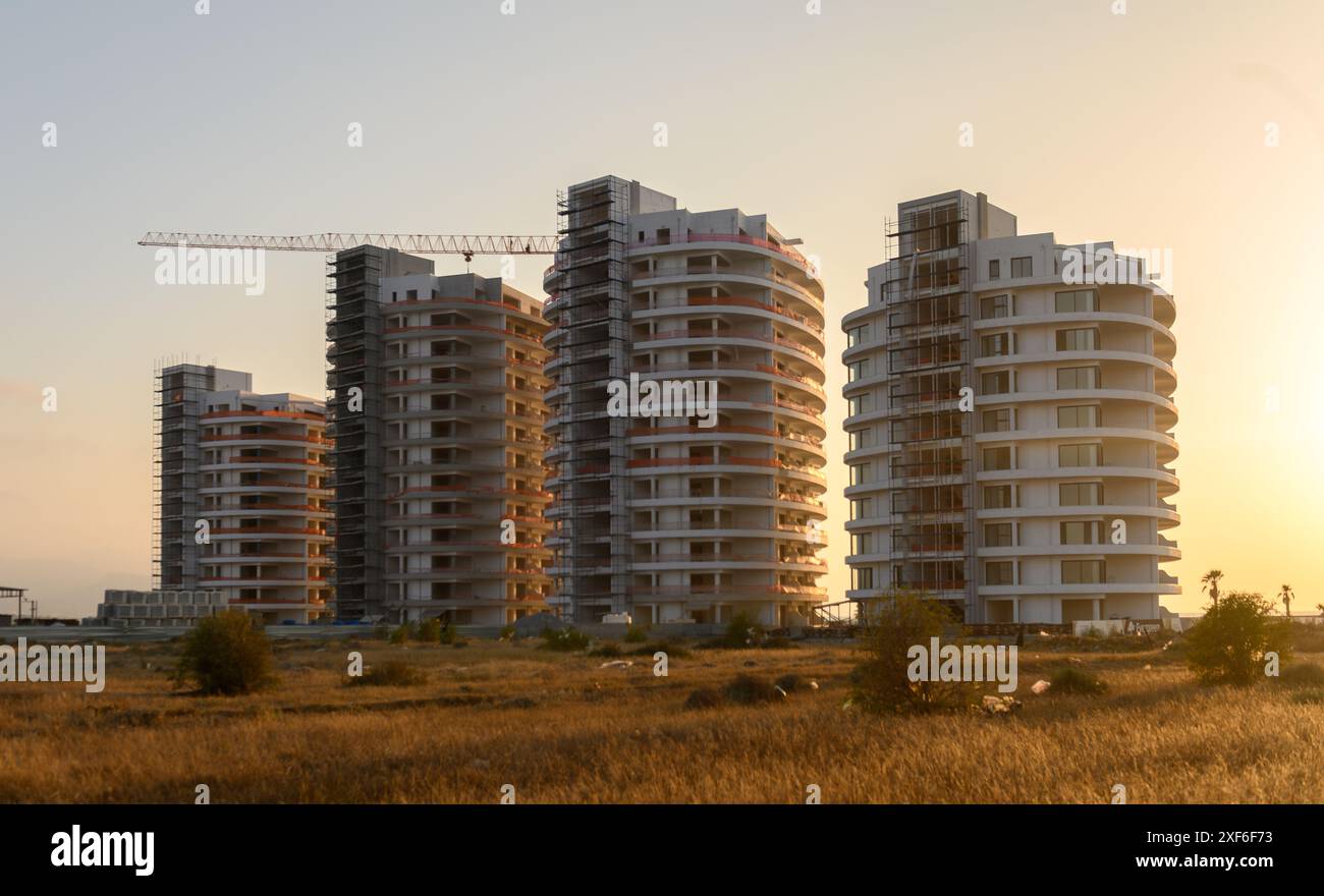 Construction of a new residential complex in the resort town Stock ...