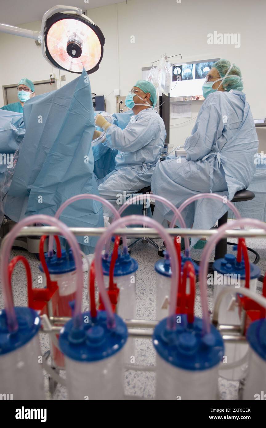 Prostate operation, urology operation room. Hospital de Zumarraga ...