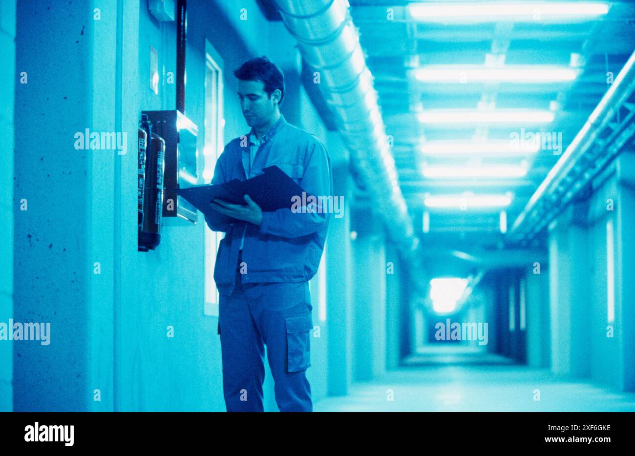 Maintenance, basement of hospital Stock Photo - Alamy